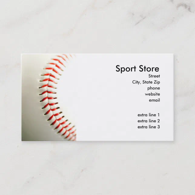 Baseball Business Card | Zazzle