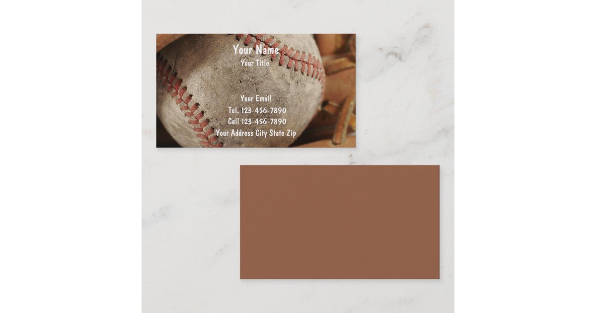 Baseball Business Cards | Zazzle
