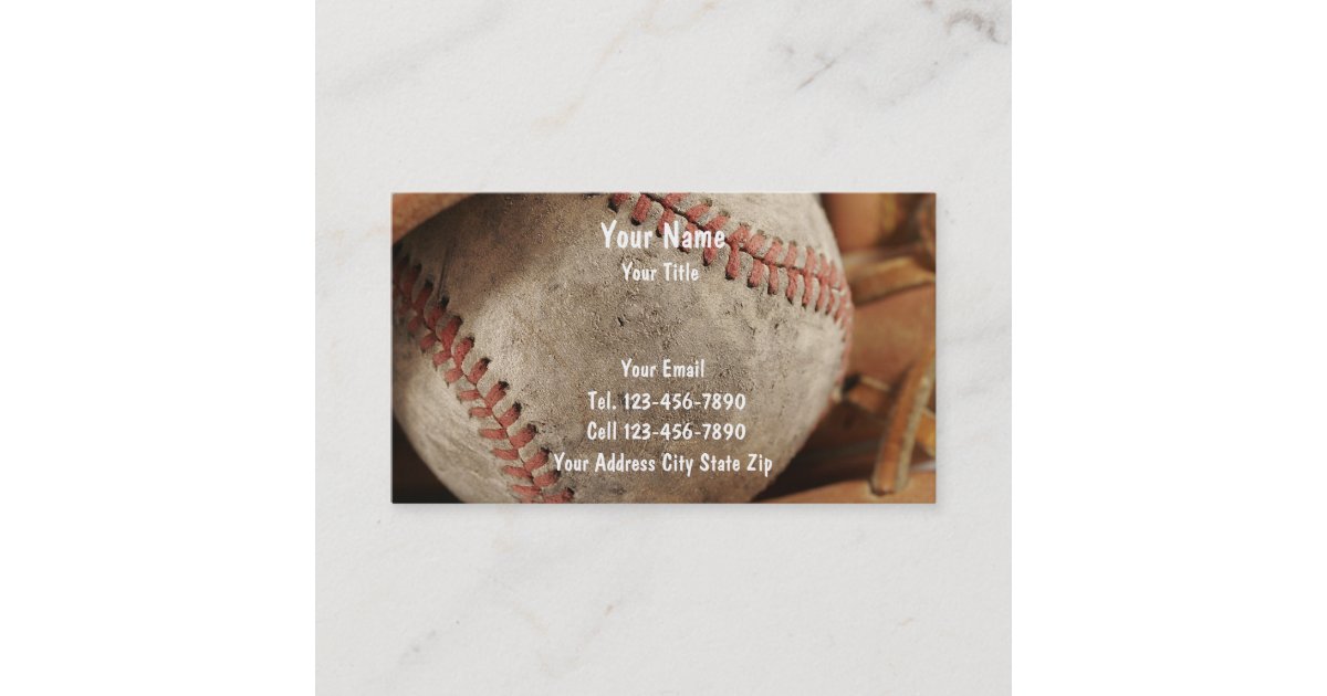 Baseball Business Cards | Zazzle