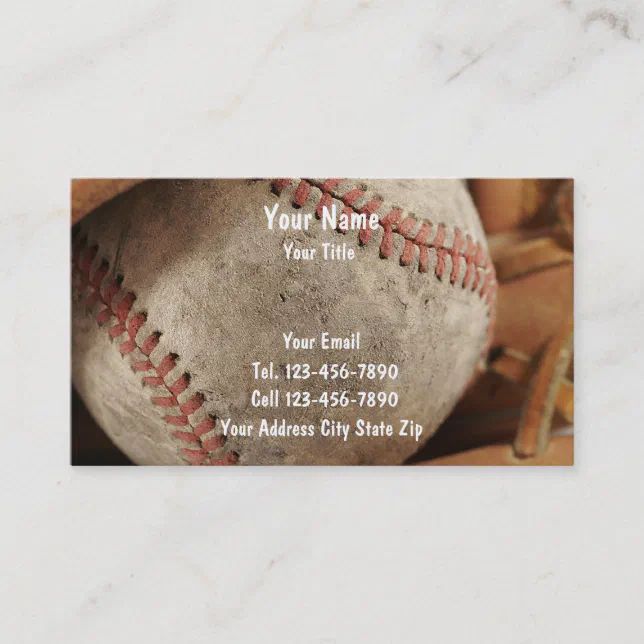 Baseball Business Cards | Zazzle
