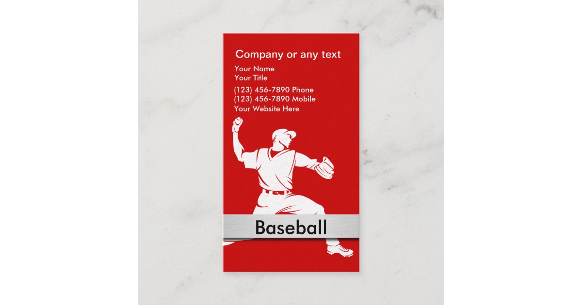 Baseball Business Cards | Zazzle