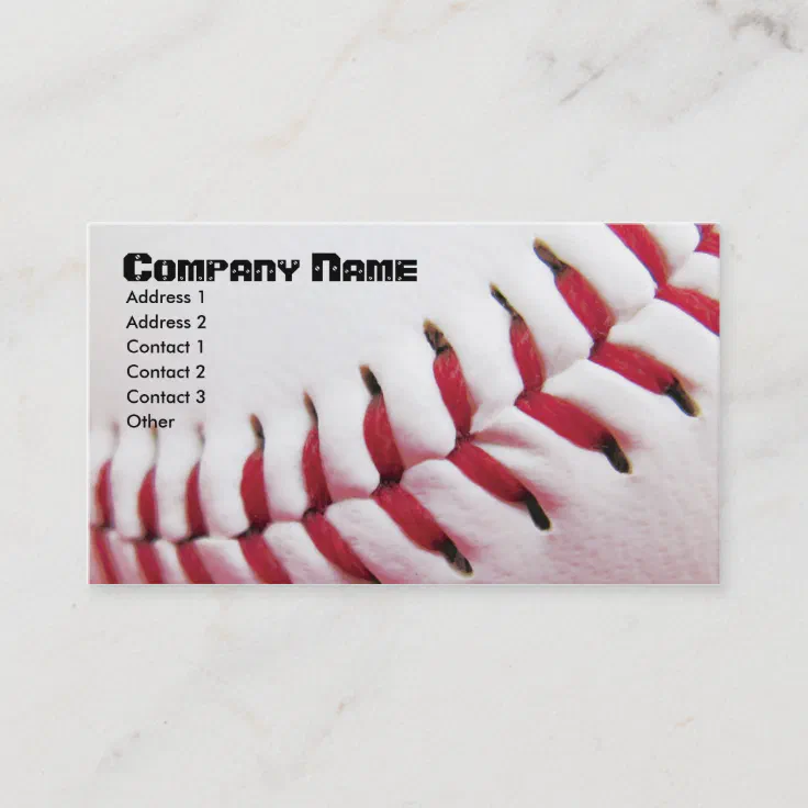 Baseball Business Cards | Zazzle