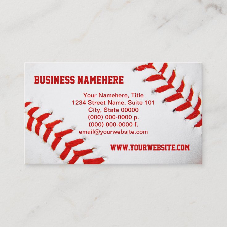 Baseball Business Cards | Zazzle