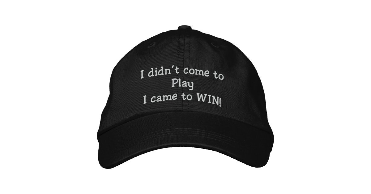 Baseball cap Poker hat Embroidered hat | Zazzle