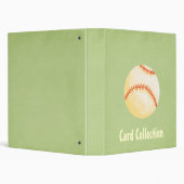 Baseball card collection 3 ring binder | Zazzle