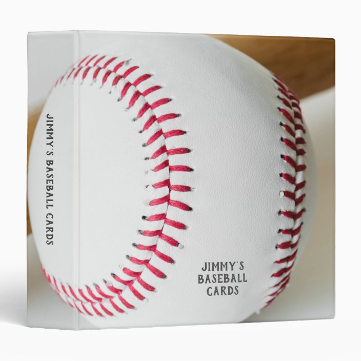 Baseball Card Collectors 3 Ring Binder | Zazzle.com