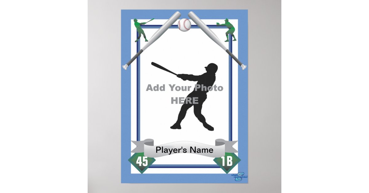 Baseball Card Style Poster | Zazzle