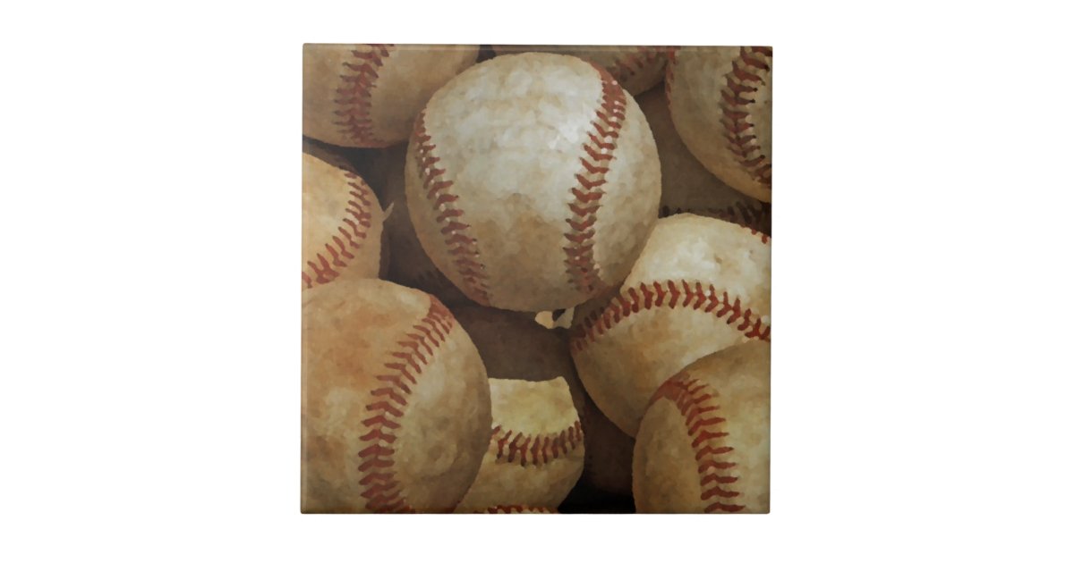 Baseball Ceramic Tile | Zazzle