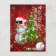 Baseball Christmas Postcard | Zazzle