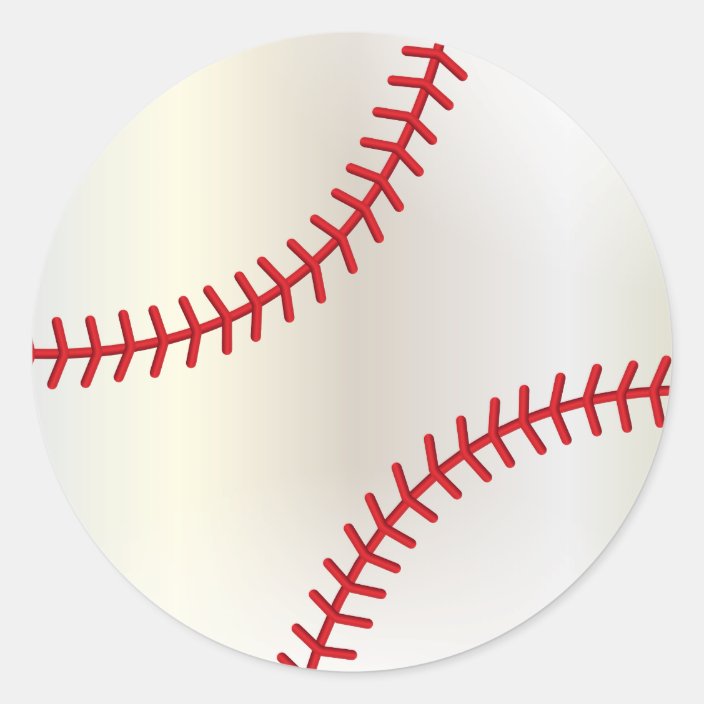 Baseball Classic Round Sticker | Zazzle.com