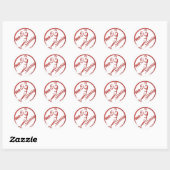 baseball classic round sticker | Zazzle