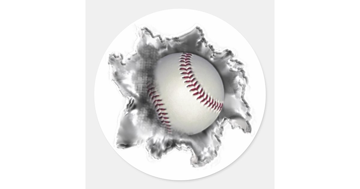 Baseball Classic Round Sticker | Zazzle