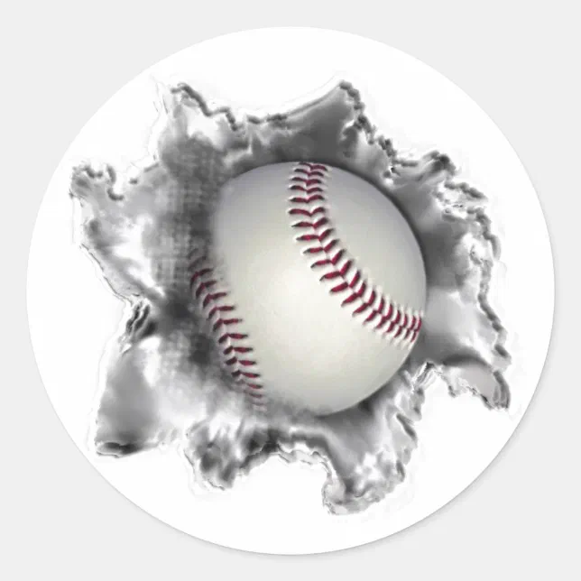 Baseball Classic Round Sticker | Zazzle