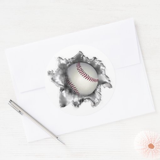 Baseball Classic Round Sticker | Zazzle