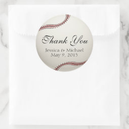 Baseball Classic Round Sticker | Zazzle