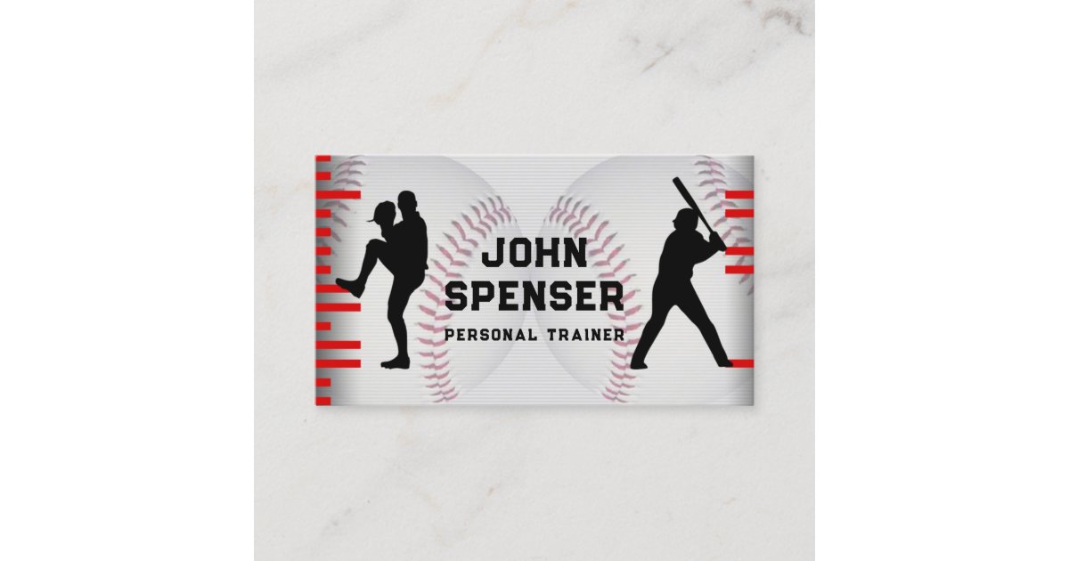 Baseball Coach Business Card | Zazzle