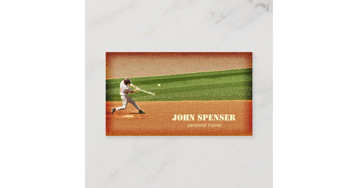 Baseball Coach Business Card | Zazzle