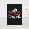 Baseball Coach Card | Zazzle