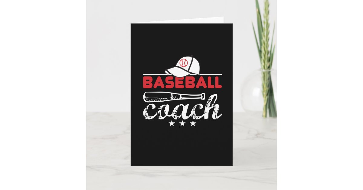 Baseball Coach Card | Zazzle