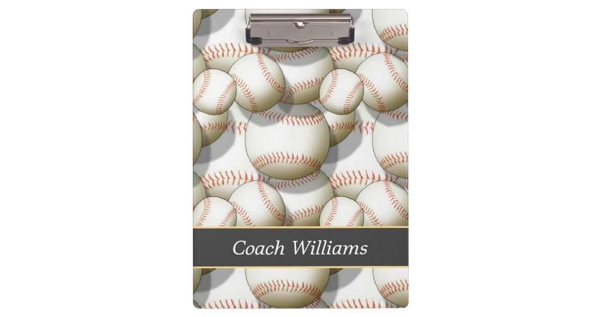 Baseball Coach Clipboard | Zazzle