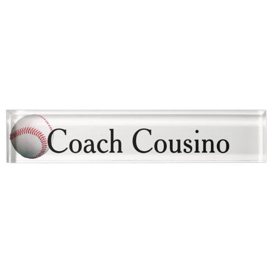Baseball Coach Nameplate for desk | Zazzle.com