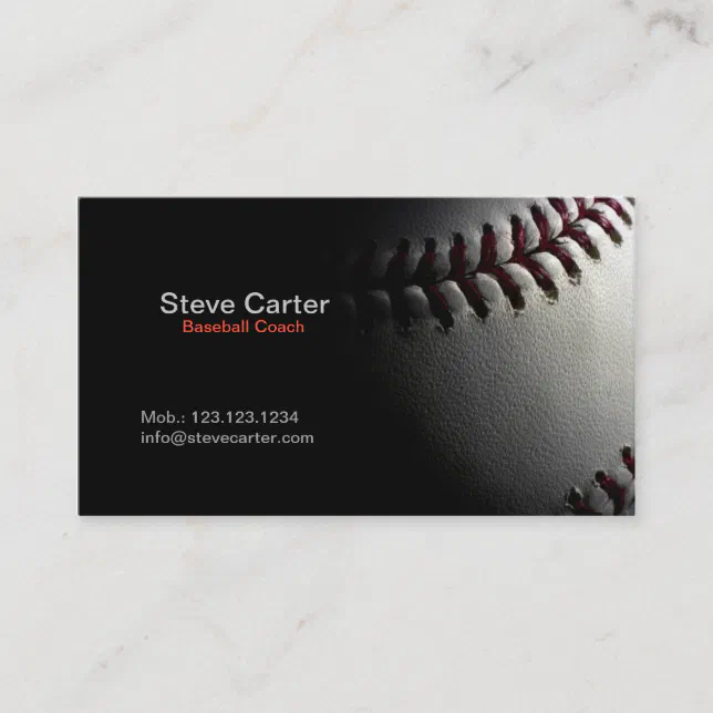 Baseball Coach or Player Fitness Sport Card | Zazzle