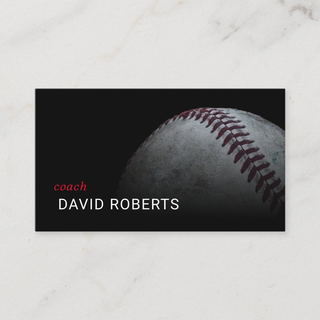 Baseball Coach Professional Sport Instructor Business Card | Zazzle