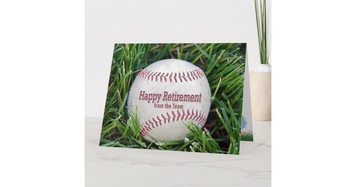 Baseball Coach Retirement Card | Zazzle