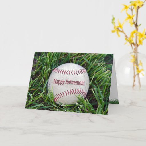 Baseball Coach Retirement Card | Zazzle