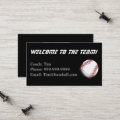 Baseball Coaches Contact card | Zazzle
