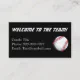 Baseball Coaches Contact card | Zazzle