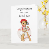 Baseball Congratulations on your Baby Boy Card | Zazzle
