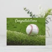 Baseball Congratulations with ball watercolor | Zazzle