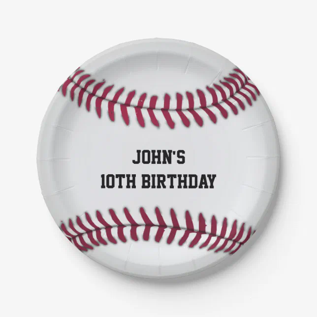 Baseball Custom Paper Plates | Zazzle
