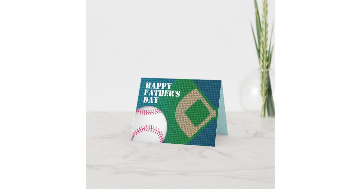 Baseball Dad Happy Father's Day Card | Zazzle