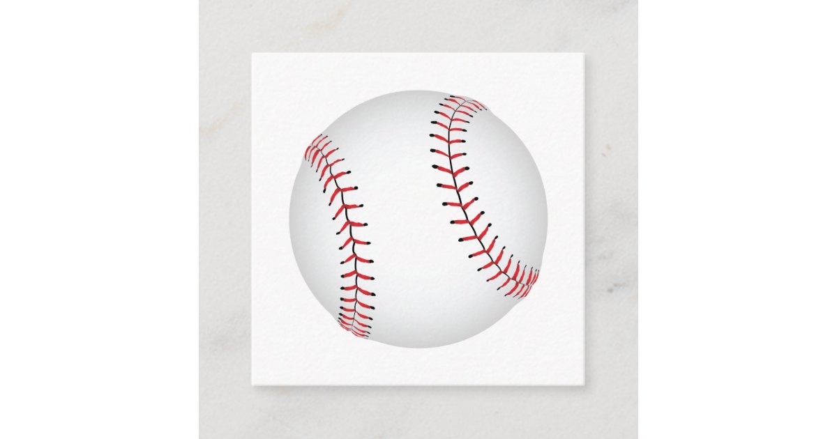 Baseball Design Baseball with Custom BG Color Enclosure Card | Zazzle