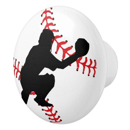 Baseball Design Drawer Pull, Cabinet Knob | Zazzle
