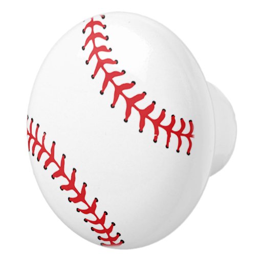 Baseball Design Drawer Pull, Cabinet Knob | Zazzle