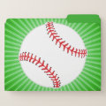 Baseball Design File Folders Set | Zazzle