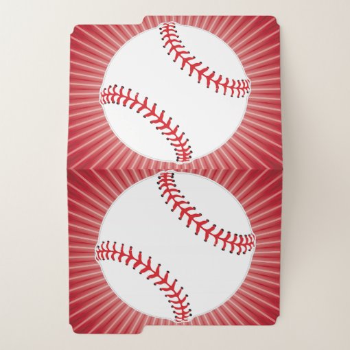 Baseball Design File Folders Set | Zazzle
