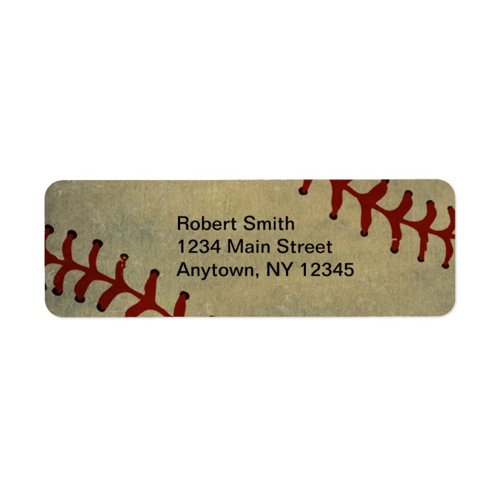 Baseball Design Return Address Labels | Zazzle.com