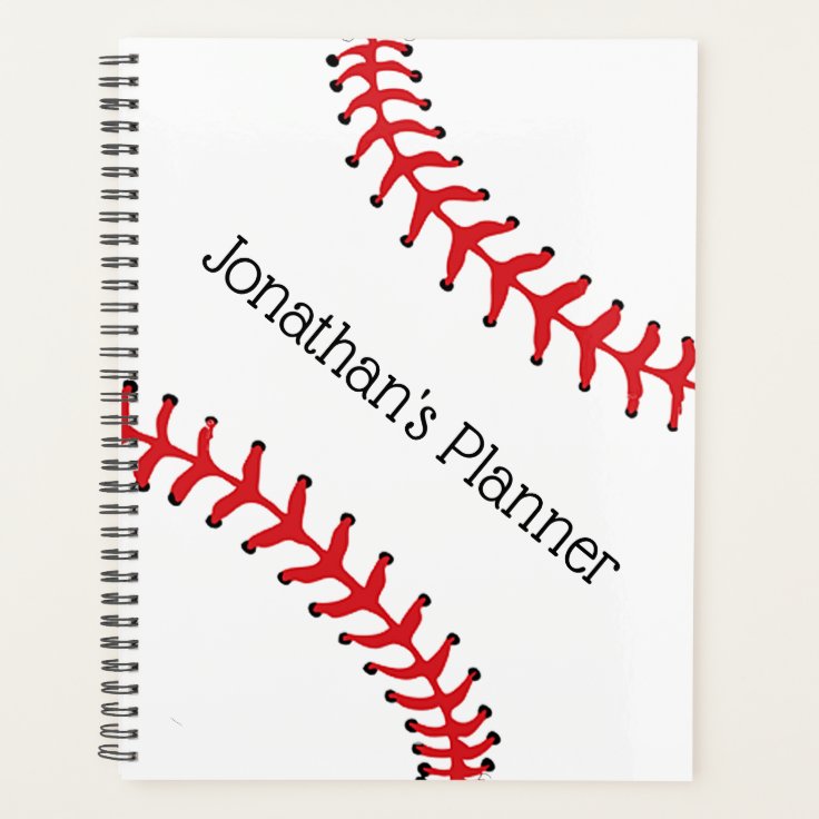 Baseball Design Weekly/Monthly Planner | Zazzle