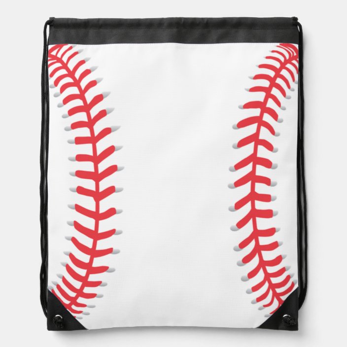 Baseball Drawstring Backpack | Zazzle.com
