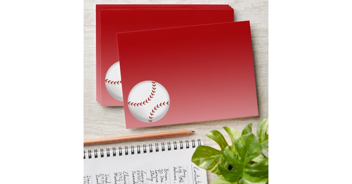 Baseball Envelope | Zazzle