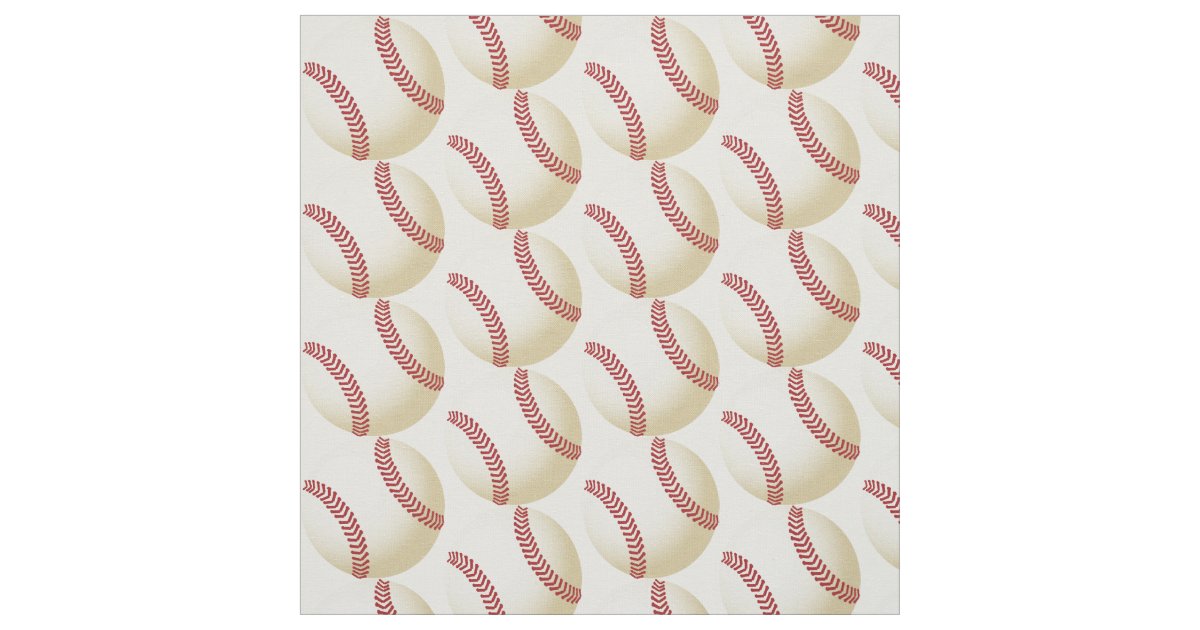 Baseball Fabric. Fabric | Zazzle