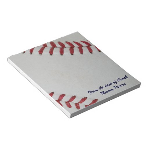 Baseball Fan-tastic_pitch perfect_personalized Notepad | Zazzle