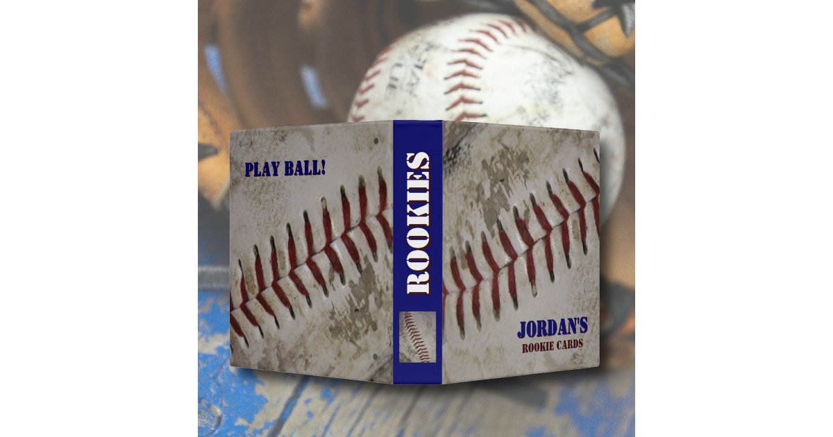 Baseball Fan Trading Rookie Card | Preserve Binder | Zazzle