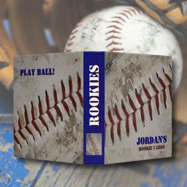 Baseball Fan Trading Rookie Card | Preserve Binder | Zazzle