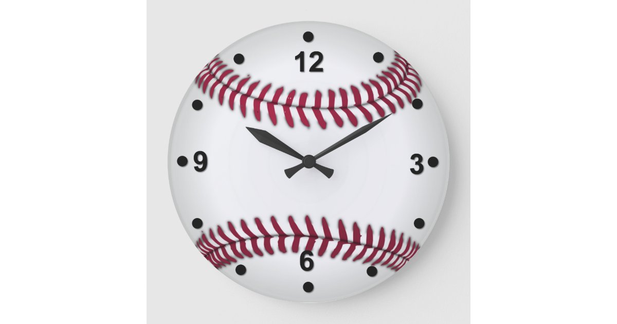 Baseball Fan Wall Clock | Zazzle