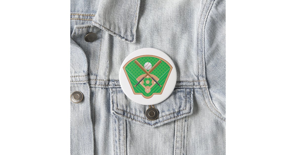 Baseball Field Button | Zazzle